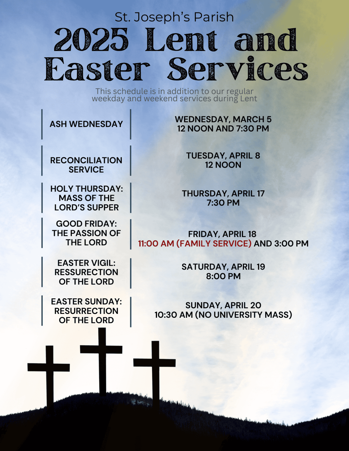 Bulletins | St. Joseph's Parish | An inclusive community of faith